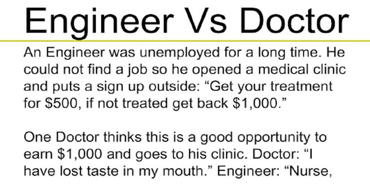 Engineer Vs Doctor: Who Is More Brilliant