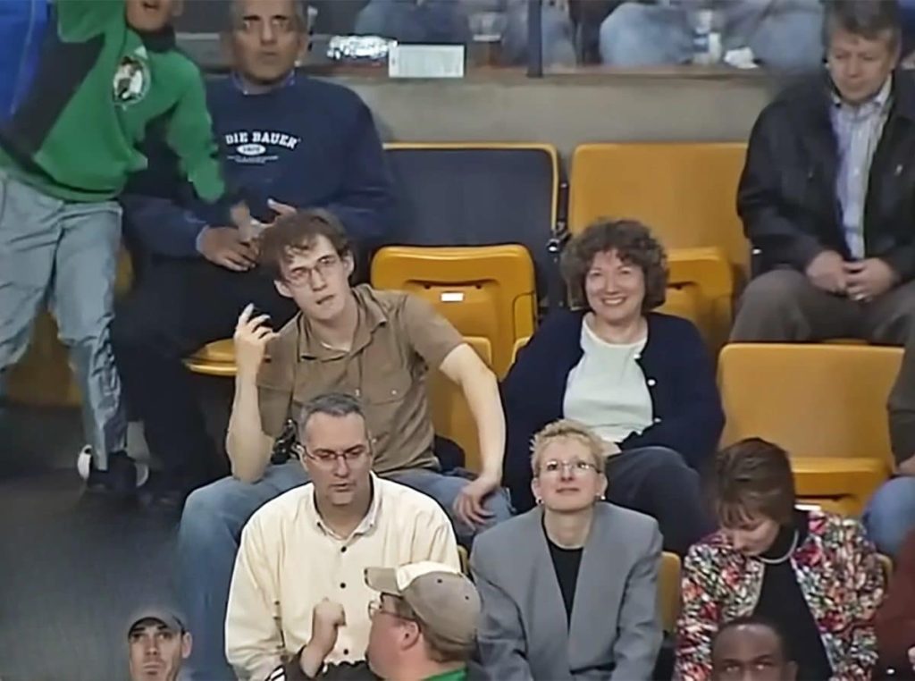 At the Boston Celtics game, Jeremy Fry danced wildly to Bon Jovi’s ...